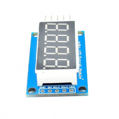 0.4 Inch 4-Bit LED Digital Tube Display Module with Pin 74HC595 Drive ...
