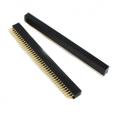 2x40 1.27mm Pitch Pin Female Double Row Header Berg Strip buy online at Low Price in India ...