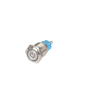 16mm metal push button waterproof LED light self-lock self-reset button ...