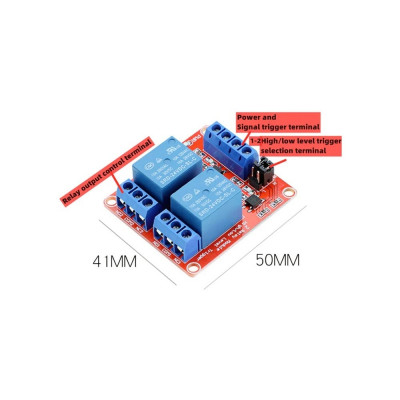 2 Channel 12V High and Low Level Trigger Relay Module buy online at Low ...