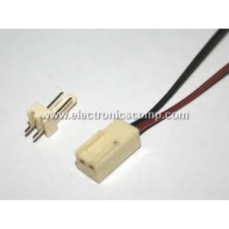 2 Pin JST XH Relimate Connector (RMC) Male-Female Pair With Wire/Cable ...