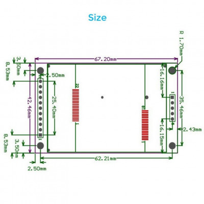 2.0 Inch SPI TFT LCD Color Screen Module ILI9225 Serial Interface 176x220 buy online at Low ...