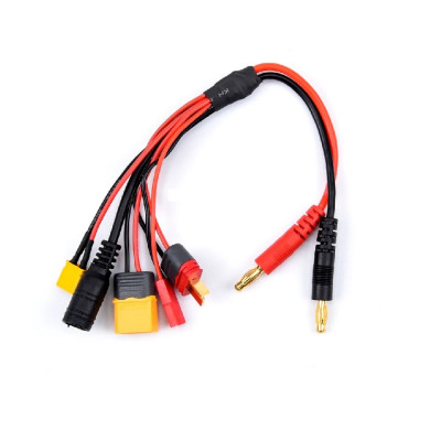 20cm 14AWG 4.0mm Banana Plug to XT60, XT30, DC5.5,JST & T Plug Charger Adapter Cable buy online ...
