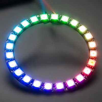 24 Bit WS2812 5050 RGB LED Built-in Full Color Driving Lights Circular ...