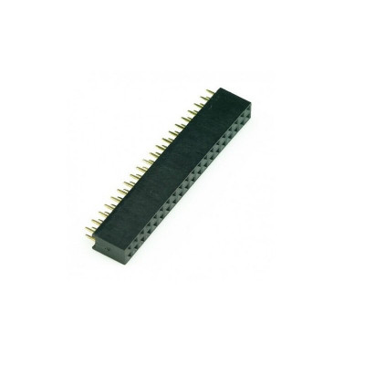 2x20 Pin 2.54mm Pitch Female Double Row Header Berg Strip buy online at ...