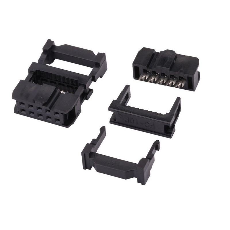 DC3 10 Pin 2.54mm Straight Female IDC Socket buy online at Low Price in India - ElectronicsComp.com