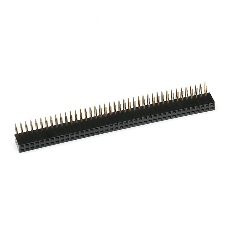 2x40 Pin 2.54mm Pitch Female Berg Strip (Right Angle) - Break Away Header buy online at Low ...