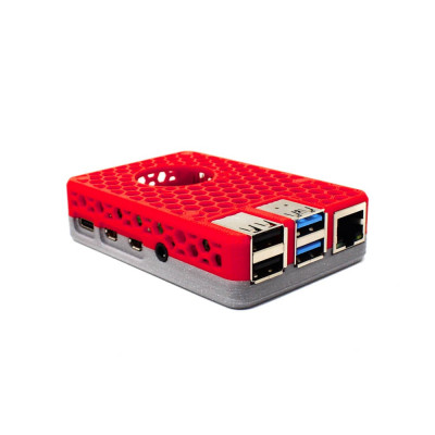 3D Printed Raspberry Pi 4 Case Red Silver buy online at Low Price in ...