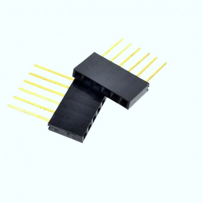 6 Pin Female 11mm tall stackable Header Connector for Arduino buy online at Low Price in India ...