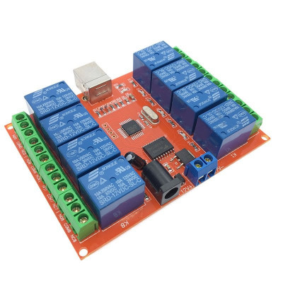8 Channel 12V Relay Module USB (PC Intelligent) Control Switch buy ...