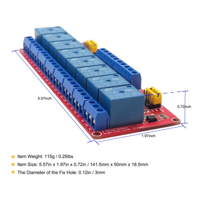 8 Channel Relay Module 24V High and Low Level Trigger Relay Module buy ...
