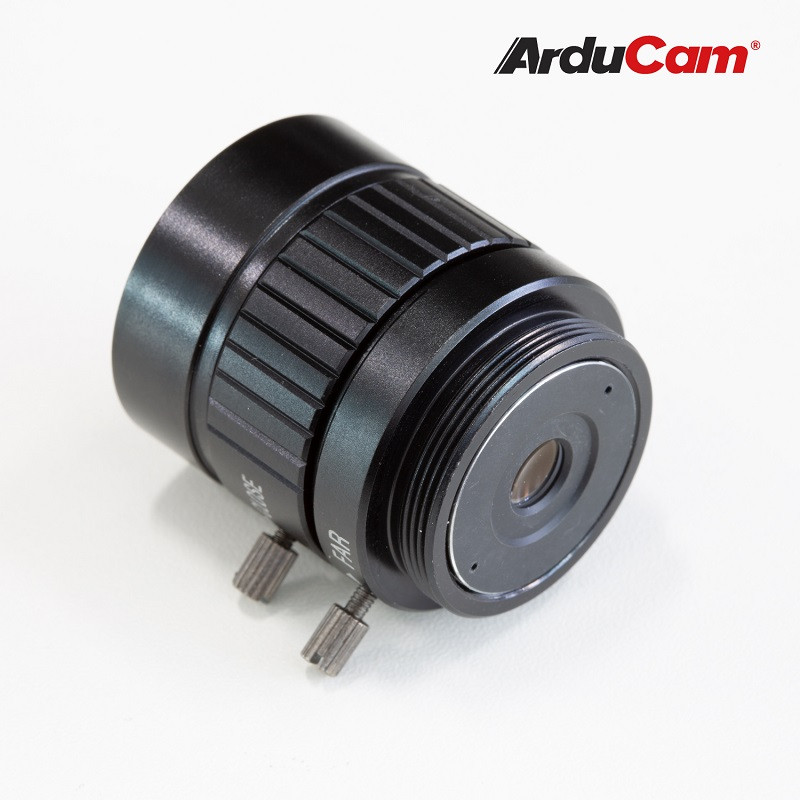 Arducam CS-Mount Lens for Raspberry Pi HQ Camera, 16mm Focal Length with Manual Focus and ...
