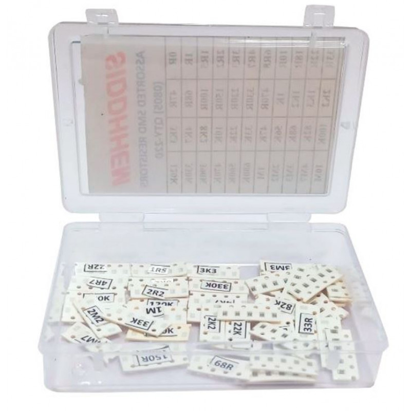 Assorted SMD Resistors Box 0805 SMD Package - 220 Pieces Set (5 Pieces ... Assorted SMD Resistors Box 0805 SMD Package - 220 Pieces Set (5 Pieces ...