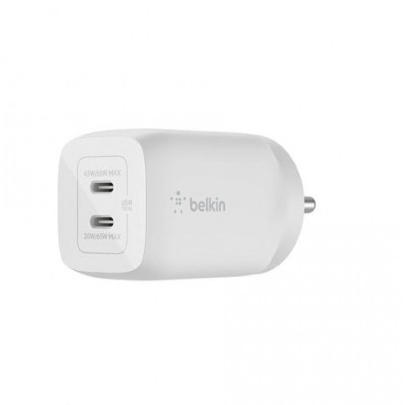 Belkin 65W GaN Dual Type C PD 3.0 Fast Charger with Pps Technology ...