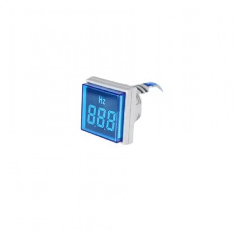 Blue 20-75Hz 22mm AD16- 22DSHZ Square Cover LED Hertz Meter Indicator Light buy online at Low ...