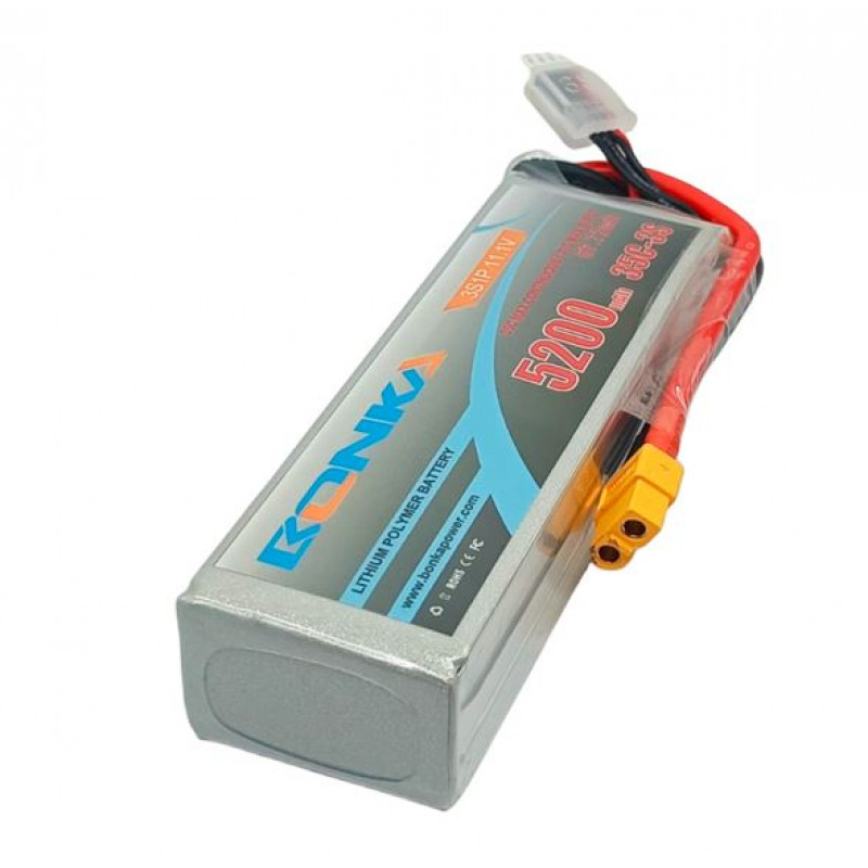Bonka 11.1V 5200mAh 35C 3S 1P BKHT Lipo Battery buy online at Low Price in India ...
