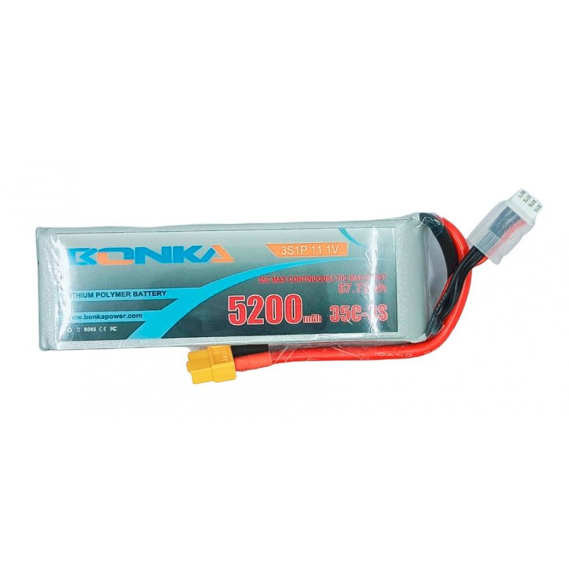 Bonka 11.1V 5200mAh 35C 3S 1P BKHT Lipo Battery buy online at Low Price in India ...