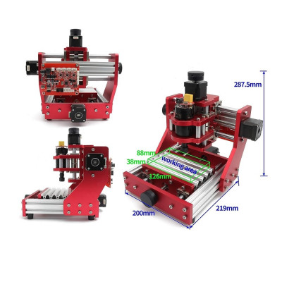 CNC1310 Metal Engraving Cutting PVC PCB Aluminum Copper CNC Router ...