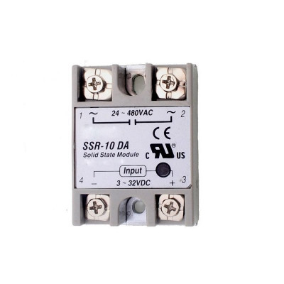 DC To AC SSR-10DA Solid State Relay Module 3-32 VDC /24-380VAC 10A buy online at Low Price in ...