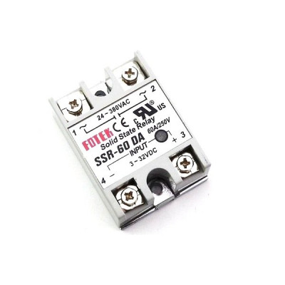 DC To AC SSR-60DA Solid State Relay Module 3-32 VDC /24-380VAC 60A buy ...