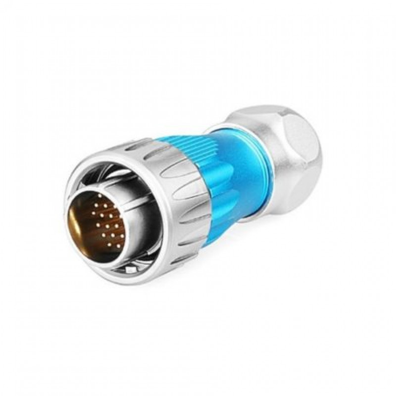 DH-24 24 Pin Male Soldering Type Power Plug with Metal Shell IP67 250V ...