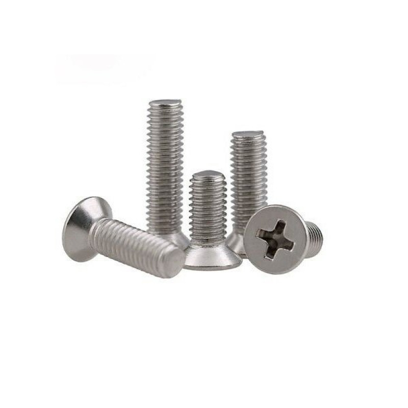 SS 304 CSK Countersunk Philips Head M4 X 10 mm Bolt - 10 Pieces pack buy online at Low Price in ...