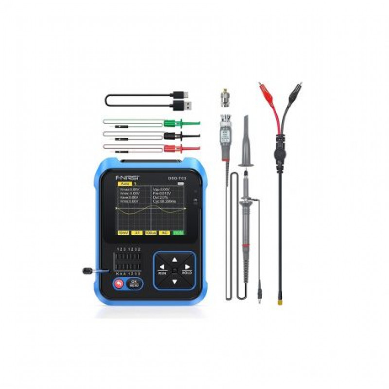 FNIRSI DSO-TC3 Oscilloscope 3 in 1 Handheld Oscilloscope & DDS Signal ...