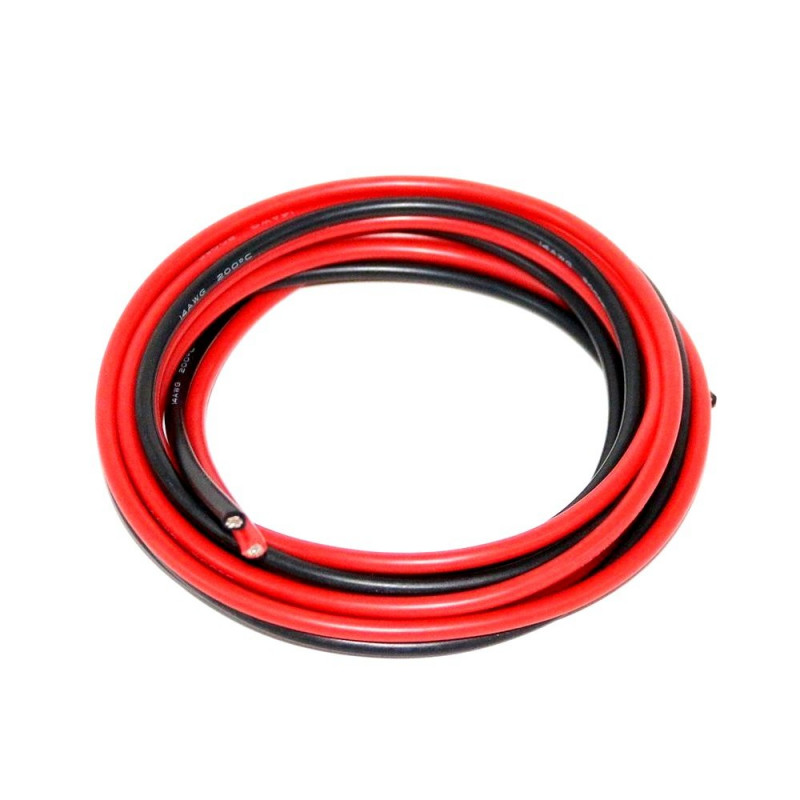 High Quality Ultra Flexible 14AWG Silicone Wire 1m (Red) + 1m (Black) buy online at Low Price in ...