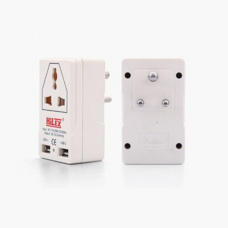 Hilex 10A 220V White colour USB Extension Multi Plug HEPL-6668 buy ...