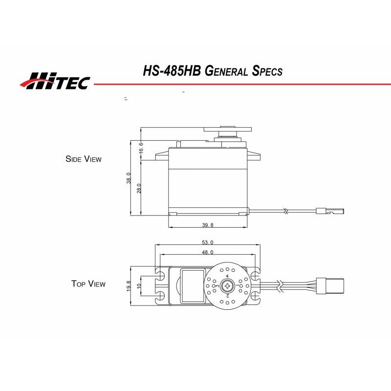 Hitec HS-485HB Deluxe HD Ball Bearing Standard Servo buy online at Low Price in India ...