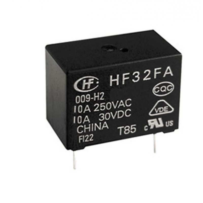 Hongfa 9V 10A DC HF32FA-G/009-H2 4 Pin SPST Miniature Power Relay buy online at Low Price in ...