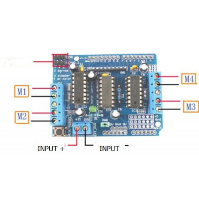 L293D Motor Driver Shield for Arduino buy online at Low Price in India ...