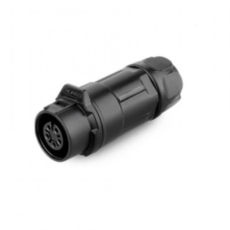 LP-12 5 Pin Female Soldering type Power Plug with Plastic shell, IP67 ...