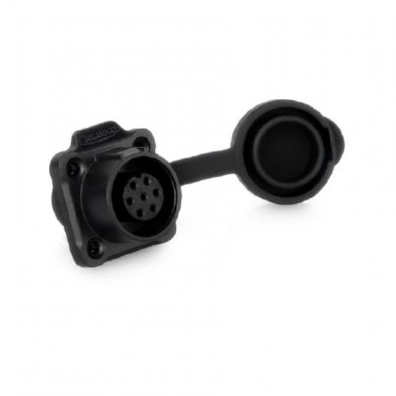 LP-12 Female 7 Pin Soldering Type Floating Power Socket with Plastic ...