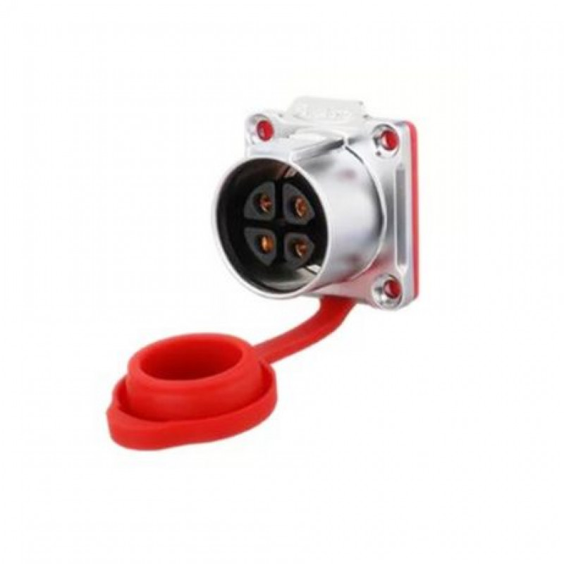 LP-24 Female 4 Pin Soldering Type Floating Power Socket with Metal ...