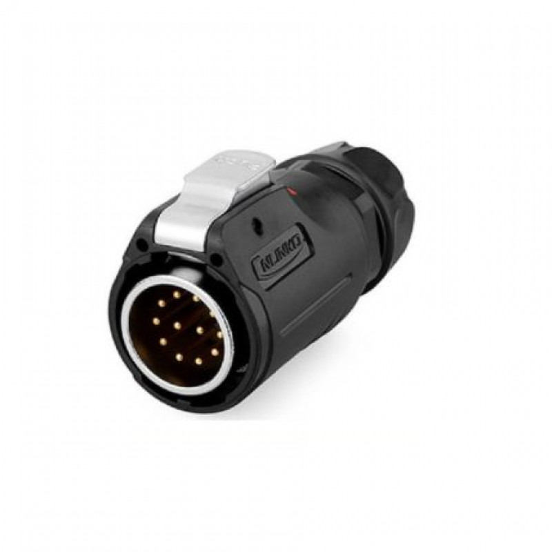 LP-24 Male 12 Pin Soldering Type Power Plug Lock with Plastic+Metal ...