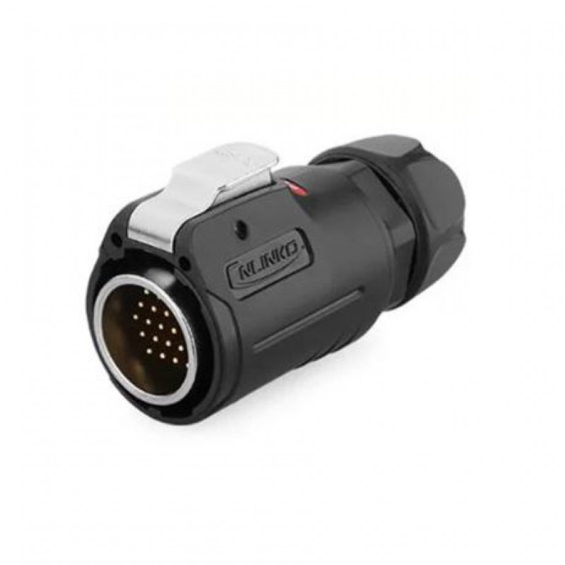 LP-24 Male 24 Pin Soldering Type Power Plug Lock with Plastic+Metal ...