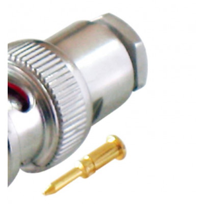 MX BNC Male Plug Connector Clamp Type Industrial with Teflon RG-58/U ...