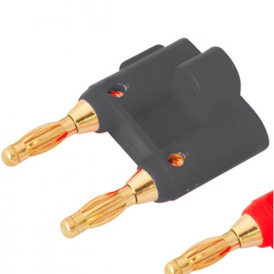 MX Dual Banana Male Plug Connector Red and Black Beryllium Copper (MX ...