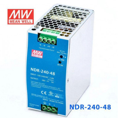 NDR-240-48 Mean well SMPS - 48V 5A-240W Din Rail Metal Power Supply buy ...