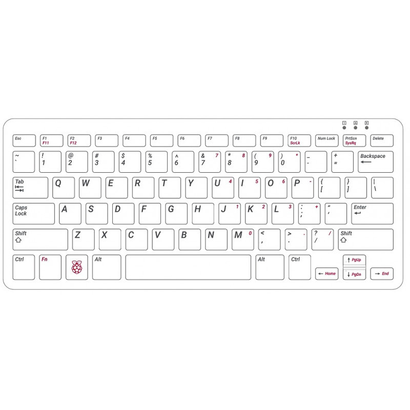 Official Raspberry Pi Keyboard Red And White Buy Online At Low Price In