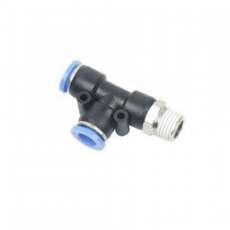 PU CONNECTOR PST 12-04 (12mm OD X 1/2 BSPT Male Run Tee) buy online at ...