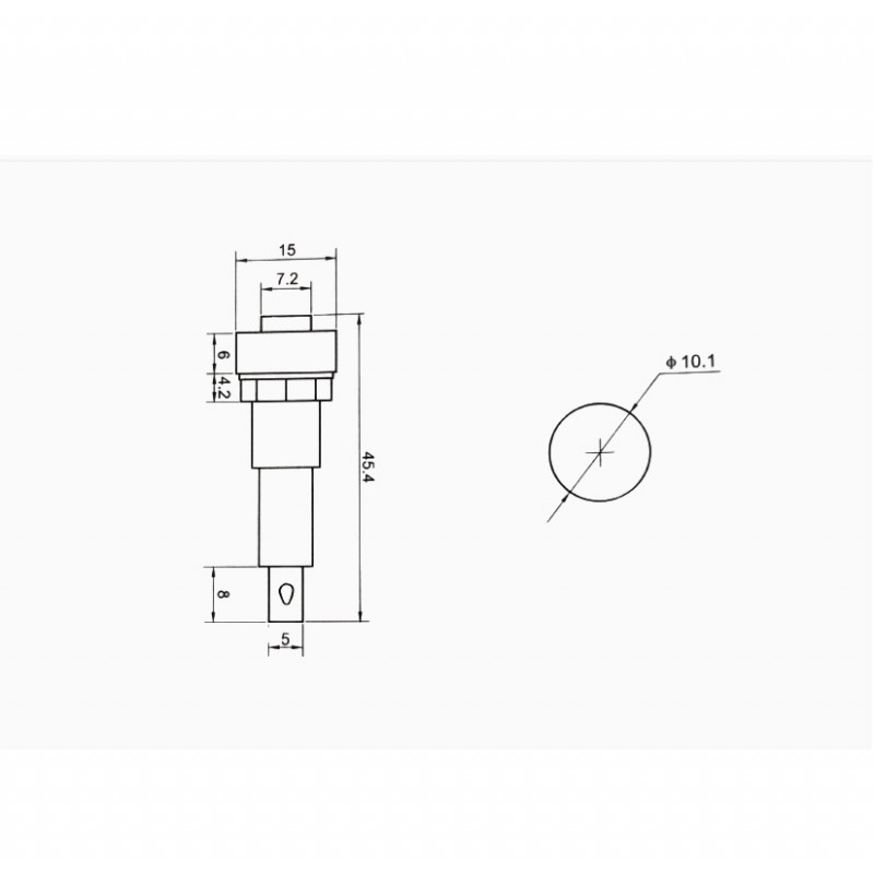 Push Indicator Switch-XD-09-220V RED LIGHT buy online at Low Price in ...