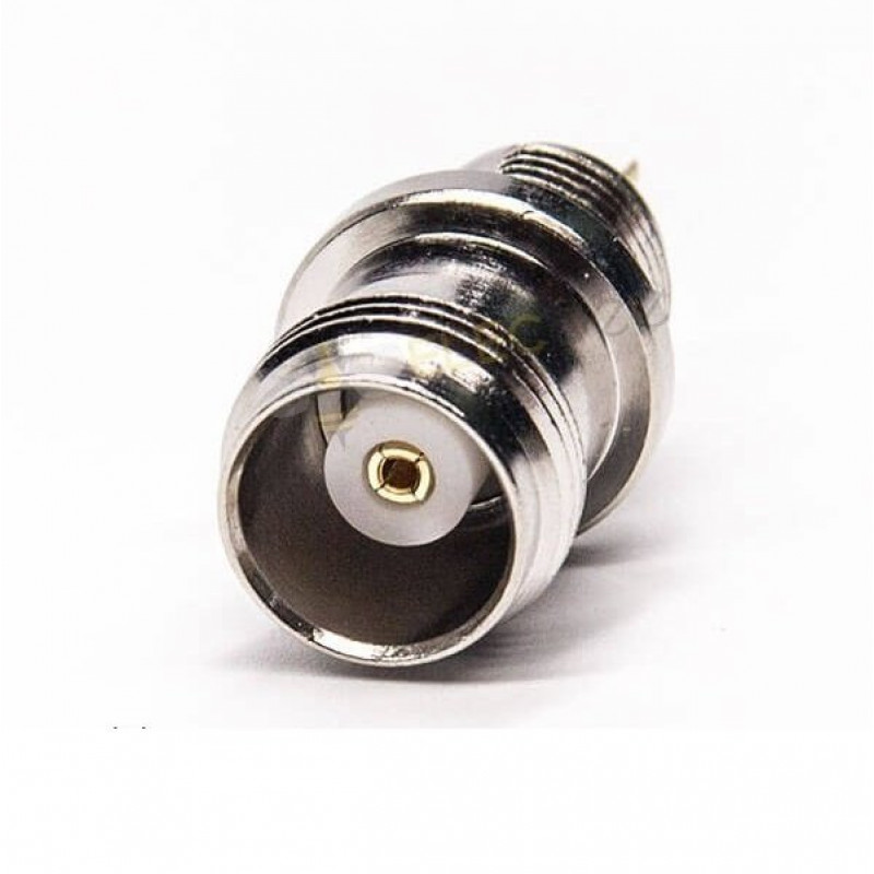 TNC Female Bulkhead Connector Panel Mount Female 180 Degree Solder Type For Coaxial Cable buy ...