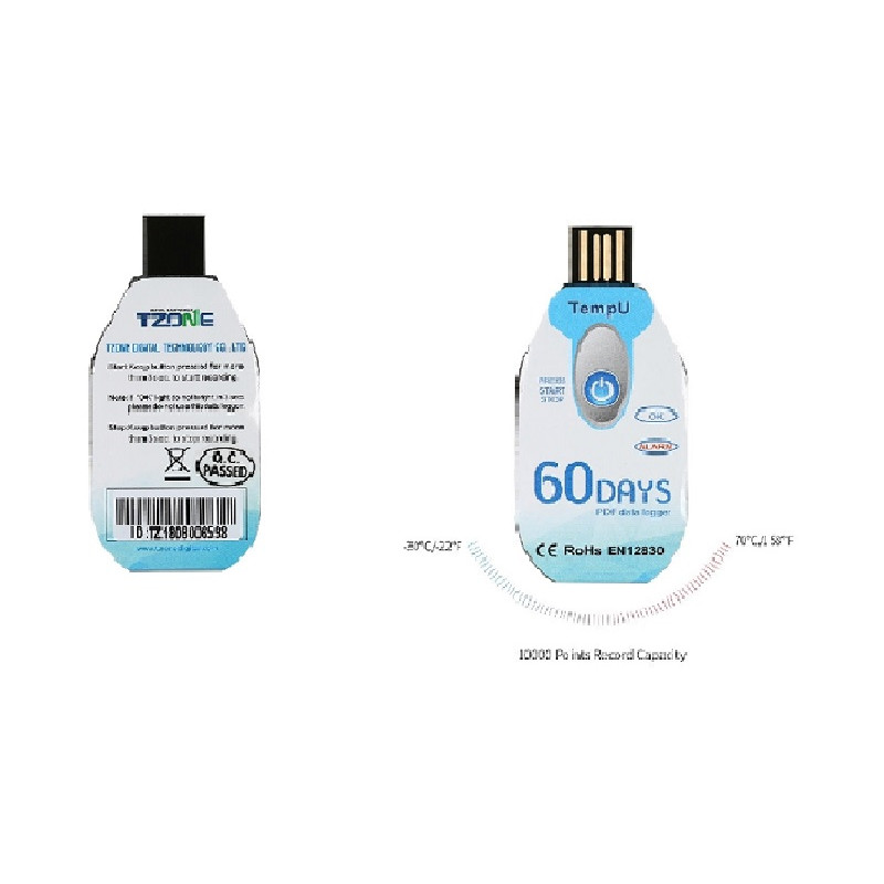 Tzone TempU02 High Quality Single Use Temperature Data Logger buy online at Low Price in India ...