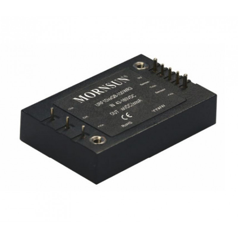 URF1D24QB-100WR3 Mornsun 110V to 24V DC-DC Converter 100W Power Supply Module - Horizontal DIP ...