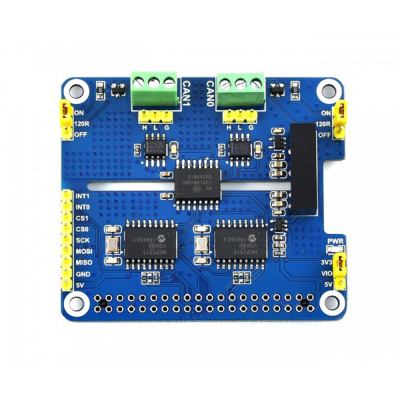 Waveshare 2-Channel Isolated CAN Bus Expansion HAT For Raspberry Pi ...