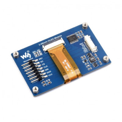 Waveshare 2.42inch OLED Display Module(C), 12864 Resolution, SPI / I2C Communication Yellow ...