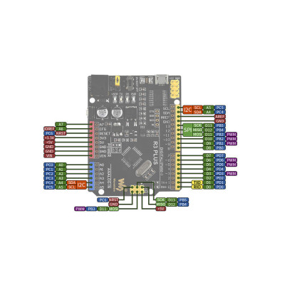 Waveshare ATMEGA328P Microcontroller Development Board, Arduino ...