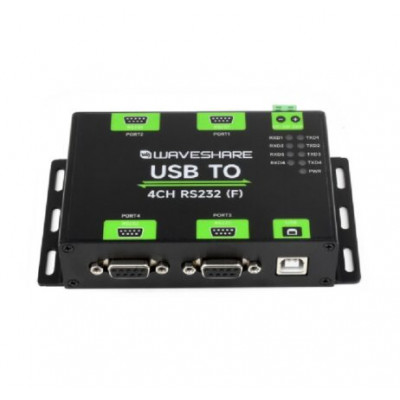 Waveshare Industrial Isolated USB To 4-Ch RS232 Converter, USB To Serial Adapter, Original ...